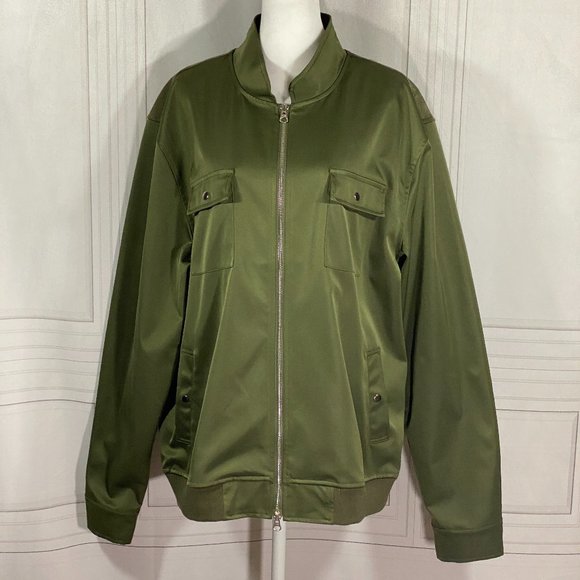 Rye 51 | Jackets & Coats | Nwot Rye 5 Olive Green Varsity Bomber Jacket ...